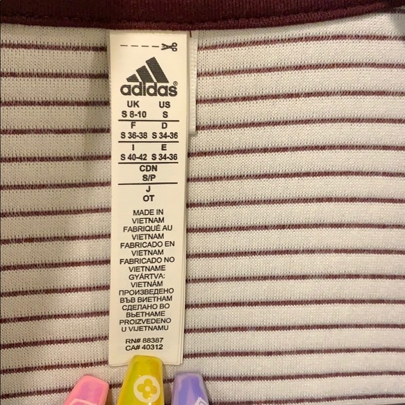 adidas | Jackets & Coats | Burgundy Adidas Climate Workout Jacket ...